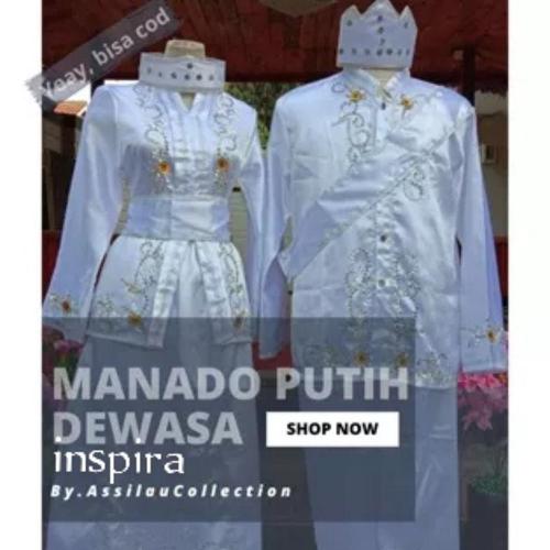 Jual BAJU ADAT MANADO DEWASA SATUAN/PAKAIAN ADAT MANADO DEWASA/BUSANA ...