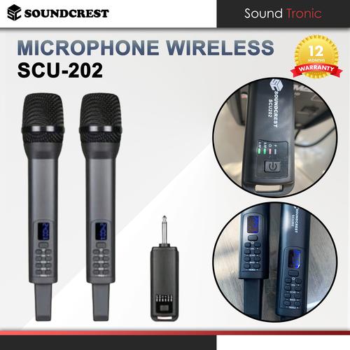 Jual SOUNDCREST Wireless Microphone Mic Wireless 2 Handle SCU-202 ...
