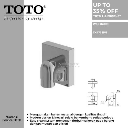 Promo Wall Outlet TOTO TX472SIV1 / Shower Outlet TOTO TX472SIV1 - Kab ...