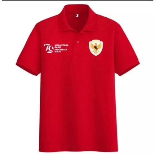 Jual Polo shirt Baju Kaos Jersey Bola Timnas Hut Ri kemerdekaan Indonesia 17 agustus 1945 v1 ...