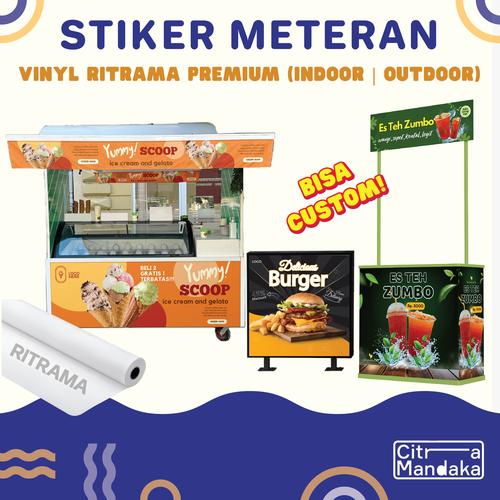 Jual Cetak Stiker Meteran Ritrama Custom / Print Sticker Vinyl Meteran ...