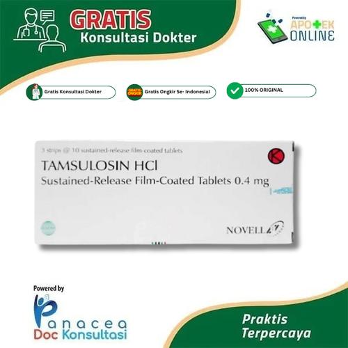 Jual TAMSULOSIN 0.4 MG NOVELL BOX 30 TABLET - Kab. Bandung - Apotek ...