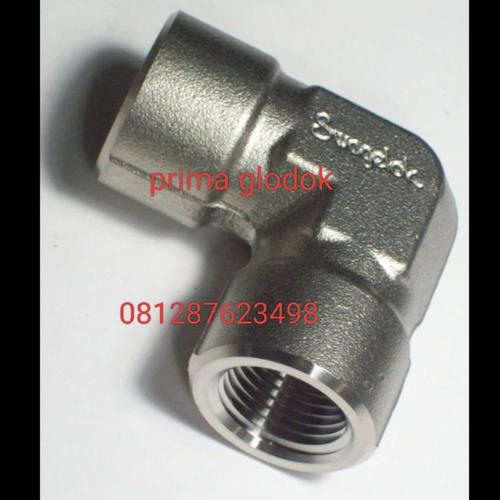 Jual female elbow swagelok ss316 3/8 x 3/8/female elbow ss316 3/8npt x ...
