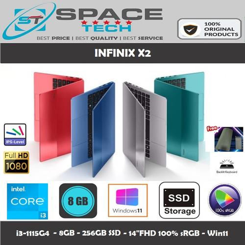 Promo LAPTOP INFINIX X2 i3-1115G4 8GB 256GB SSD 14"FHD WIN11 Cicil 0% ...