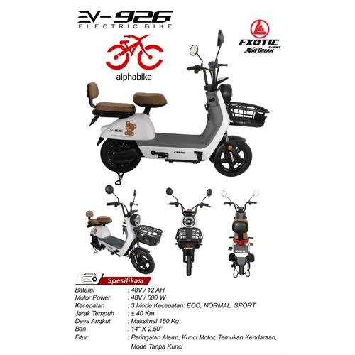 Jual SEPEDA LISTRIK PACIFIC EV-926 EBIKE E-EBIKE - WHITE - Kab. Karawang - alphabike | Tokopedia