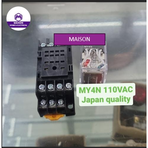 Jual Relay MY4N 110VAC + Socket / my4n 110v ac - relay saja - Jakarta ...