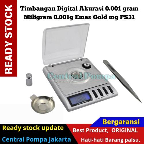 Jual Timbangan Digital Akurasi 0.001 gram Miligram 0.001g Emas Gold mg PS31 - Jakarta Barat ...