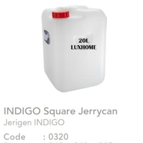 Jual SQUARE JERRYCAN INDIGO 20LT GREENLEAF GL0320 - JERIGEN 20 LITER ...