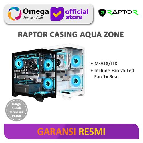 Promo Casing Gaming Raptor Aqua Zone - Hitam - Kota Medan - Omega ...