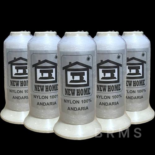 Jual Benang Jahit Kenur Andaria Cap Merk NEW HOME 100% Nylon Transparan ...