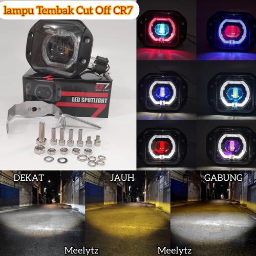 Jual Lampu tembak Biled cut off KLX CRF Universal Original Cr7 C607 ...