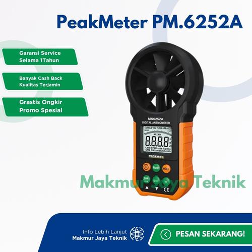 Jual PM6252A Anemometer PeakMeter Wind Tester MS6252A PM-6252A ...