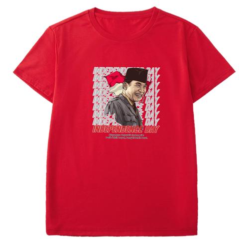 Promo Baju Kaos Distro Sukarno Independence Day Unisex Roun Neck ...
