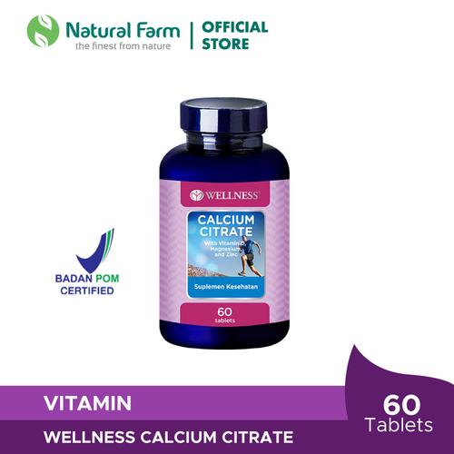 Promo Wellness Calcium Citrate 60 Tabs - Jakarta Barat - Natural Farm | Tokopedia