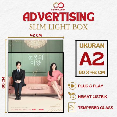 Jual Ultra Thin Light Box A2 - Frame Poster Led Slim Light Box A2 - A2 ...