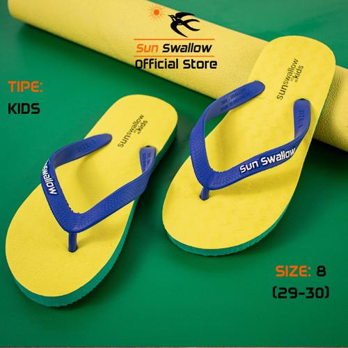 Jual Sandal Jepit Karet Anak Sendal Sun Swallow Kids Kuning Size 8 ...