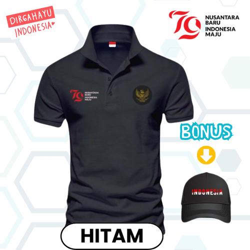 Jual Polo shirt Baju Kaos Jersey Bola Timnas Hut Ri kemerdekaan Indonesia 17 agustus 1945 free ...