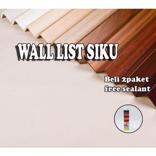Jual MW PAKET 5pcs List Siku L Penutup Atas WPC Ukuran 95cm x 2.35cm ...