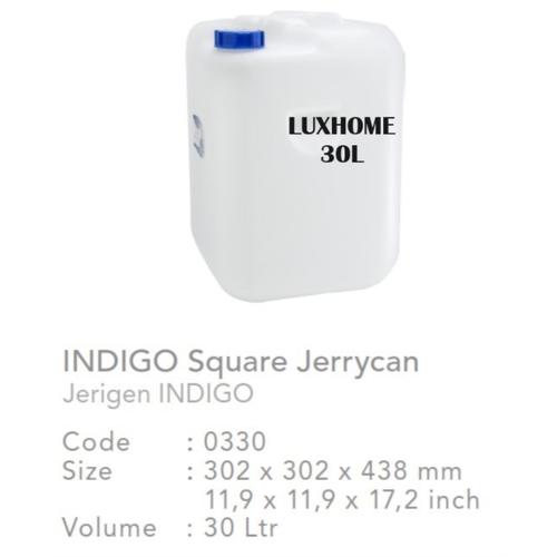 Jual SQUARE JERRYCAN 30 LT INDIGO GL0330 GREENLEAF - JERIGEN KOTAK 30LITER GREENLEAF INDIGO ...