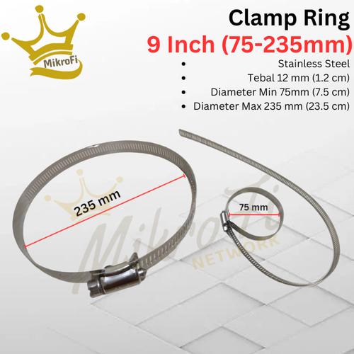 Jual Klemring 6 Inchi dan 9 inchi Pengikat ODP klem ring Clamp Selang ...