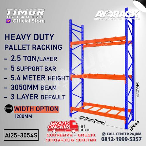 Promo RAK PALET 2.5 TON AYORACK AI25-3054S W12 TINGGI 5.4 METER - RACK ...