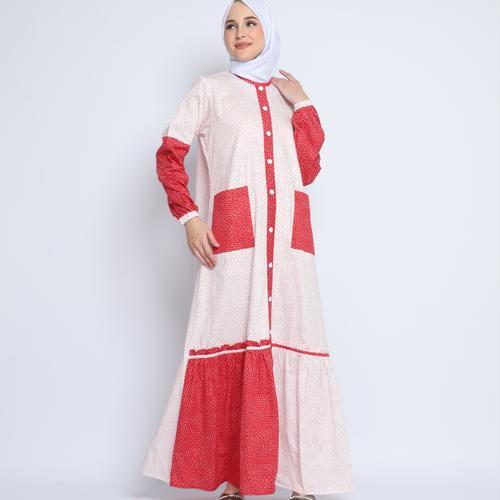 Jual Gamis Merah Putih 106 / Gamis Merdeka / Gamis Agustusan - XS ...