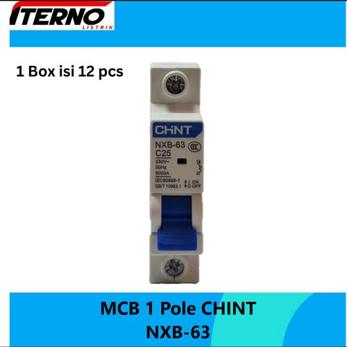 Jual MCB CHINT NXB-63 1P 2A 4A 6A 10A 16A 20A 25A 32A 40A 50A 63A 6kA NXB63 - 20A - Kota ...