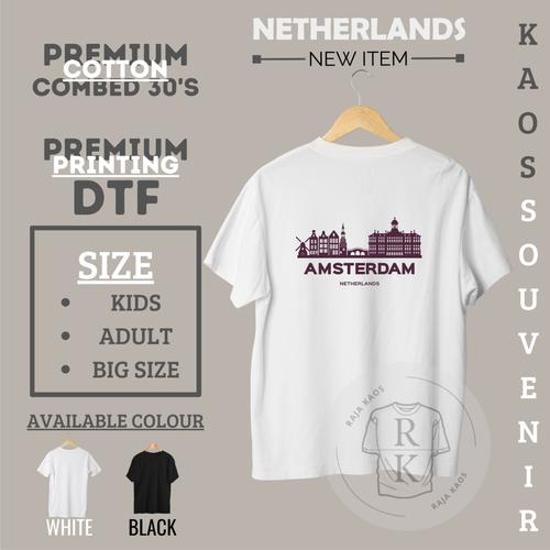 Jual RAJAKAOSJKT - BAJU SOUVENIR NEGARA NETHERLANDS - KAOS OLEH OLEH ...