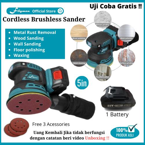 Jual MESIN AMPLAS FLIGMAN - CORDLESS BRUSHLESS SANDER POLISHER ...