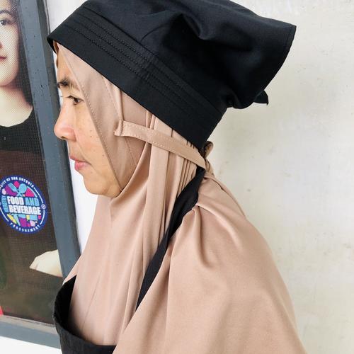 Jual Topi Koki Segitiga VELCRO, waitress Cafe restaurant karyawan ...