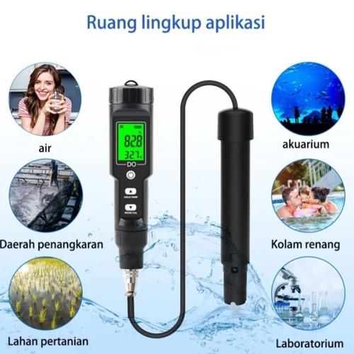Jual Dissolved Oxygen tester DO9100 DO Meter Oksigen water Analyzer Air ...