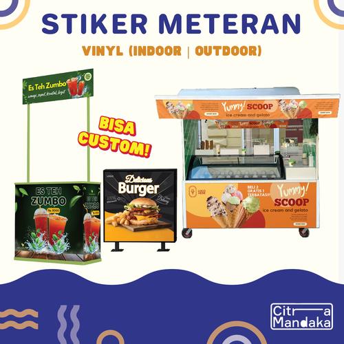 Jual Stiker Vinyl Meteran Custom | Print Sticker Ukuran Besar Jumbo ...