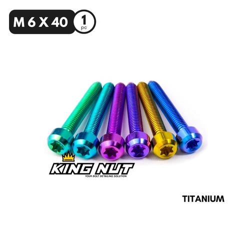 Jual baut warna motif motor baut titanium m 6x40 drat 10x40 king nut ...