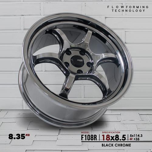 Jual F108R/RGD2 BLACK-CHROME VELG JF LUXURY R18 - Kota Palembang ...