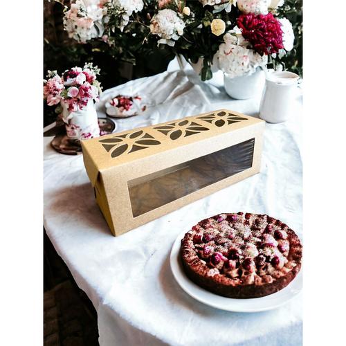 Jual kardus packaging kemasan kue bolu gulung Ukuran 25x9x9 cm warna ...