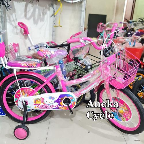Jual Sepeda Anak Roda Empat Cewek Mini Tango Hello Kitti 18 Inch ...