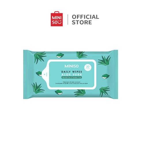 Jual Miniso Tisu Basah Wet Wipes Handuk Muka Lembab dan Fleksibel 20 ...