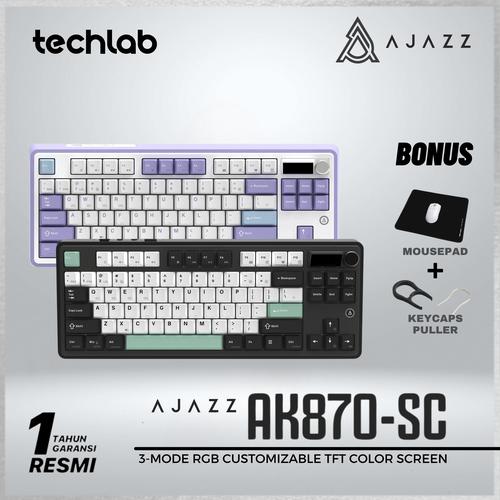 Promo Ajazz AK870 / AK-870 Wireless Mechanical Keyboard Gasket Mount ...