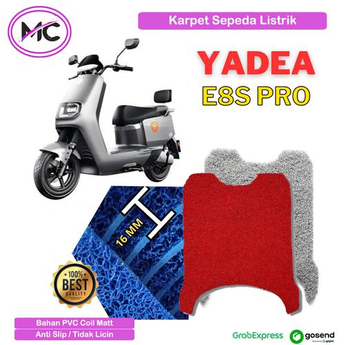Jual Karpet Motor Sepeda Listrik Yadea E8S Pro Alas Pijakan Kaki Anti Slip PVC Coil Mat Model ...