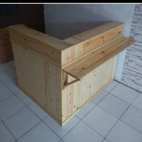 Jual meja kasir letter L / meja bar/ meja display - Kab. Bogor - AQIL ...