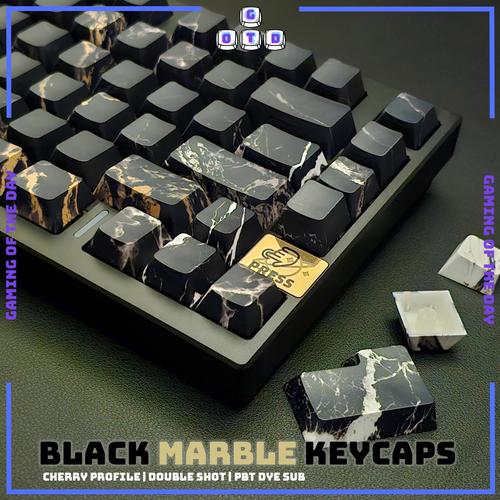 Jual Marble Keycaps Side Letter Print SP by GOTD Cherry Profile PBT ...