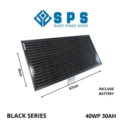 Promo SPS 40WP Black Series 12V 5A 20AH 30AH Solar Panel With Lithium ...