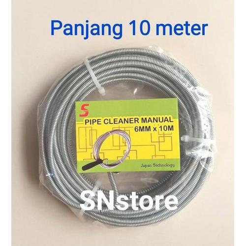 Jual Kawat Reiki 10 M Pipe Cleaner Anti Sumbat Wastafel Bathtub Wc Pembersih Saluran Air Pipe ...