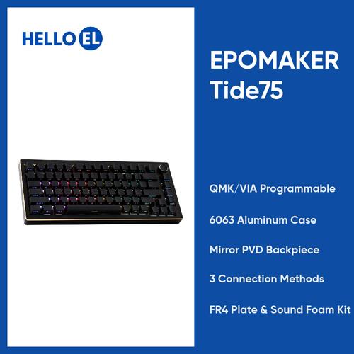 Jual EPOMAKER Tide75 Tide 75 2024 QMK VIA Programmable 6063 Aluminium ...