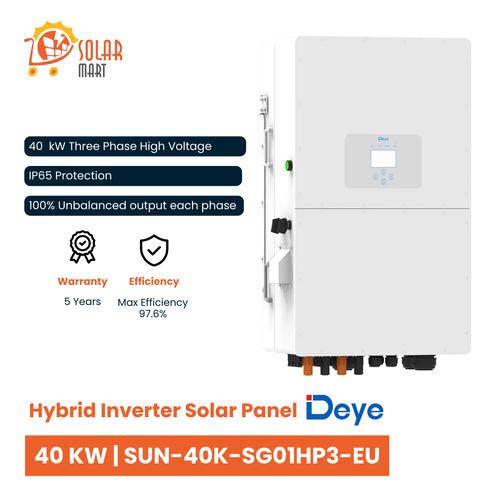 Jual Deye 40kW Hybrid Inverter SUN-40K-SG01HP3-EU Three Phase High ...