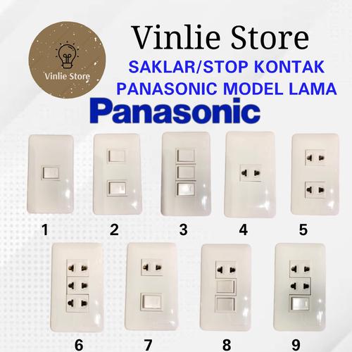 Jual PANASONIC OLD SERIES / MODEL LAMA PLAT GANG / SAKLAR / STOP KONTAK ...