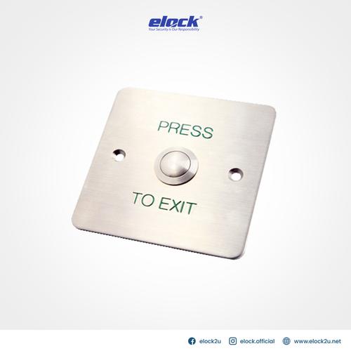 Jual ELOCK | Exit Button | Stainless Steel | Square Style | Single Pole ...