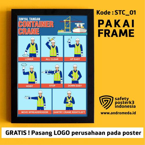 Jual Safety Poster K3 : Sinyal Tangan Kode Container Crane Pekerjaan ...