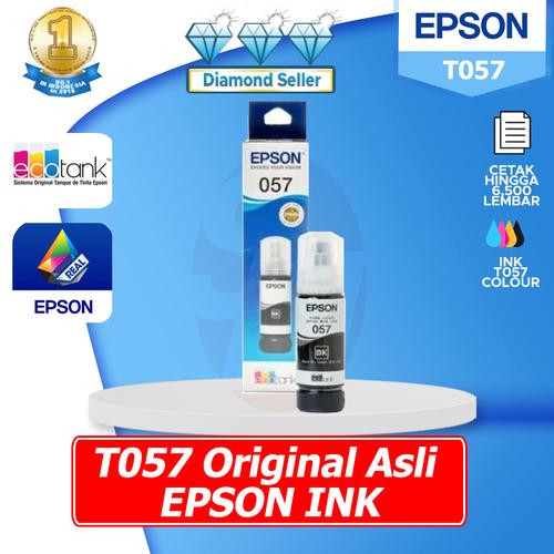 Jual Tinta Epson T 057 - C13T09D100 for Printer L8050, L18050 - Black ...