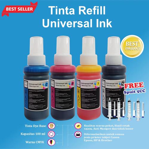 Jual Tinta Refill Canon IP2770 IP2870 MP237 MP287 MG2570s Free Suntikan ...
